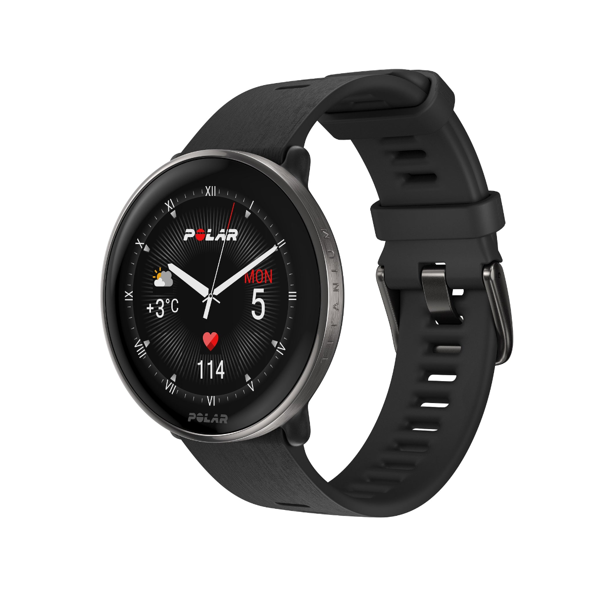 Polar Ignite 3 Amoled - Titanium Bezel/Black (S/L) , P15007 – easyBike